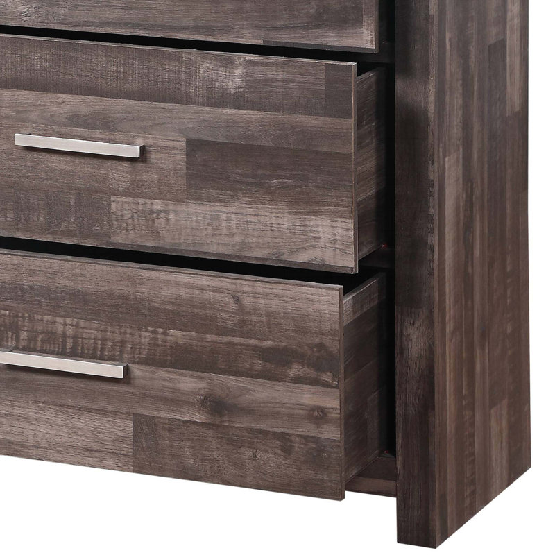 Millwood Pines Juniper Dark Cherry Finish Dresser | Wayfair